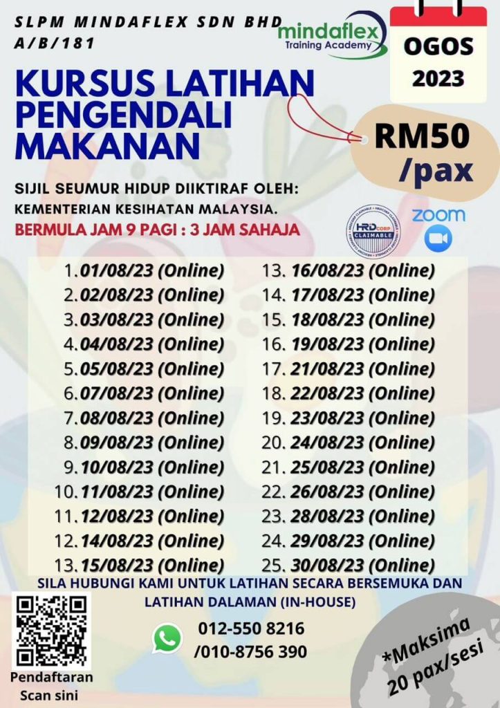 TRAINING SCHEDULE – Mindaflex